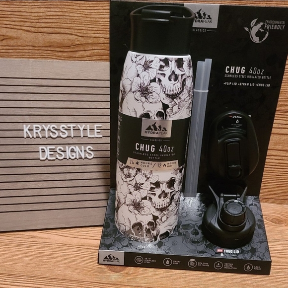 Hydrapeak | Dining | Hydrapeak Chug 4 Oz Stainless Steel Skull Tumbler ...